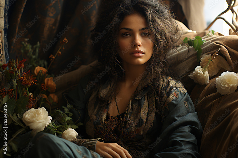 Beautiful woman portrait. Abstract concept photography gracefully ...