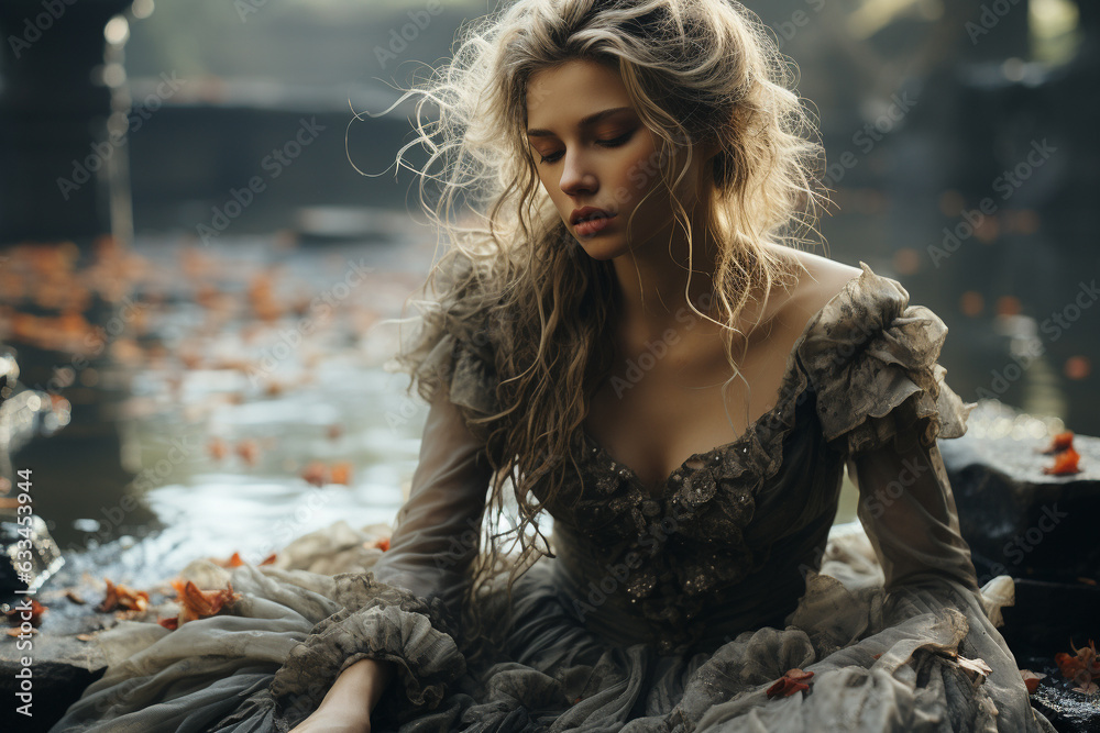 Beautiful woman portrait. Abstract concept photography gracefully ...