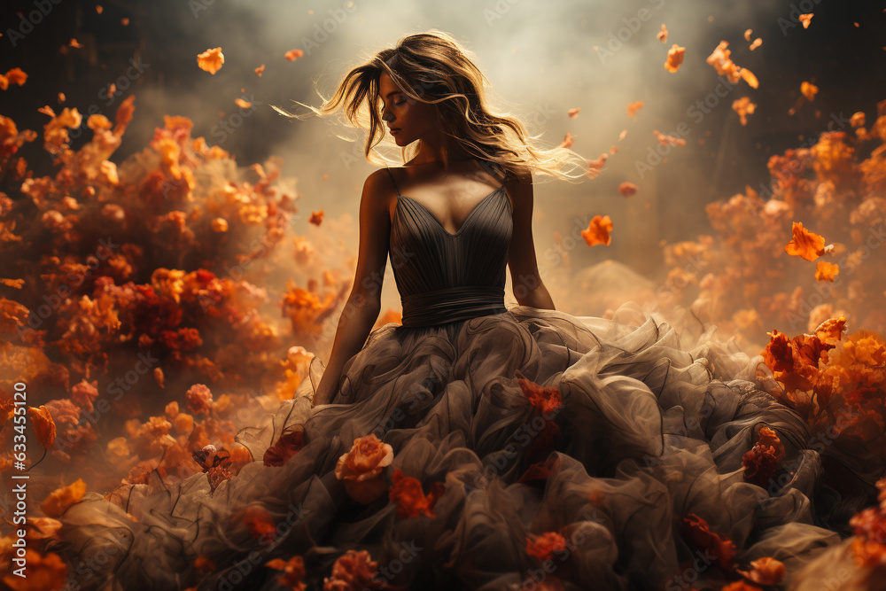 Beautiful woman portrait. Abstract concept photography gracefully ...