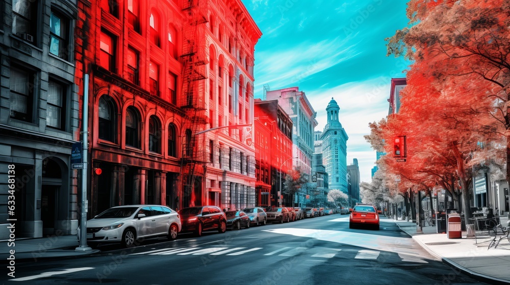 NYC street view in the Soho neighborhood of New York City Stock Photo ...