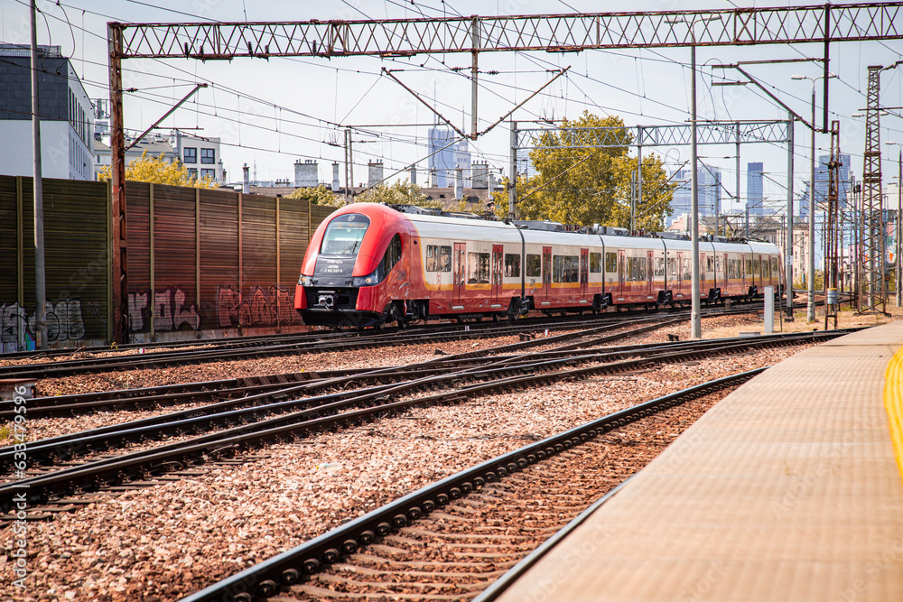 Warsaw, Poland - June 10, 2023: View of the Pesa Elf 27WE train on the ...