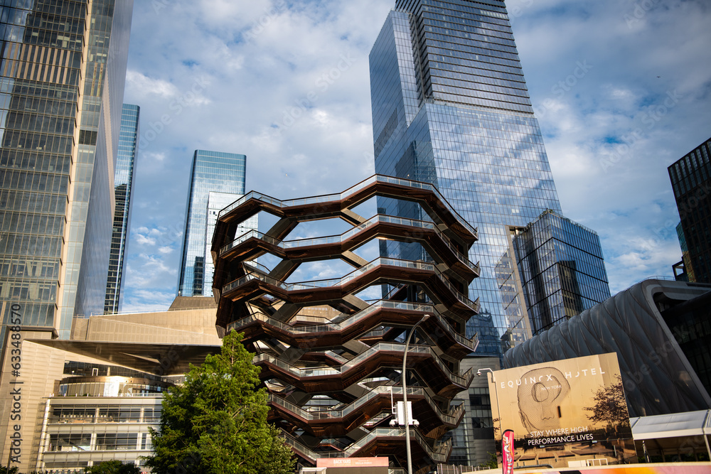 New York City, USA - July 23, 2023: Vessel TKA viewpoint is structure ... New York City, USA - July 23, 2023: Vessel TKA viewpoint is structure ...