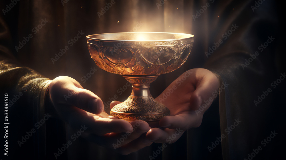 Plakat The Holy Grail is the chalice cup that Jesus Christ drank from ...