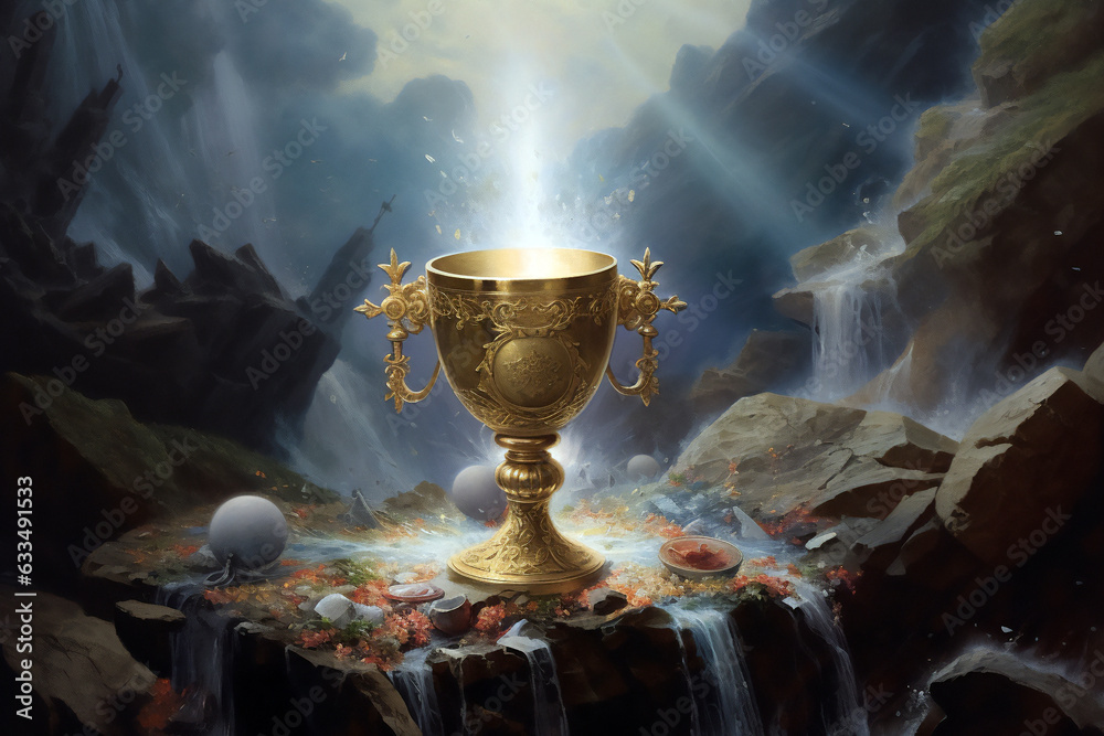 The Holy Grail is the chalice cup that Jesus Christ drank from at the ...