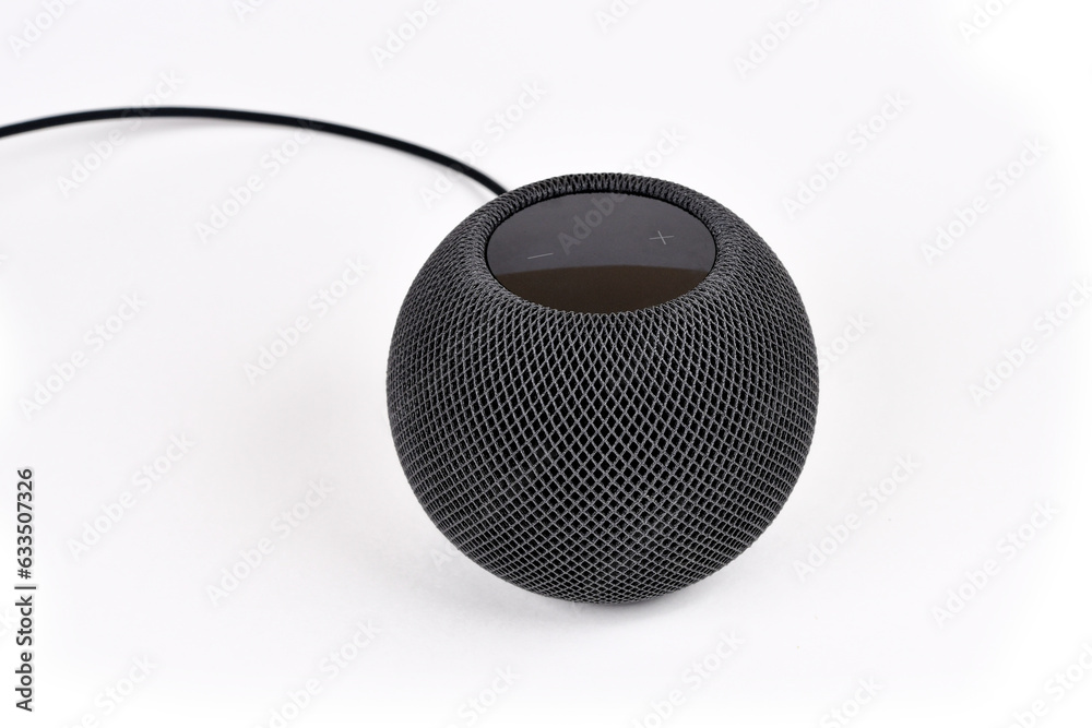 CANADA - August 9, 2023 , HomePod Mini new small smart speaker ...