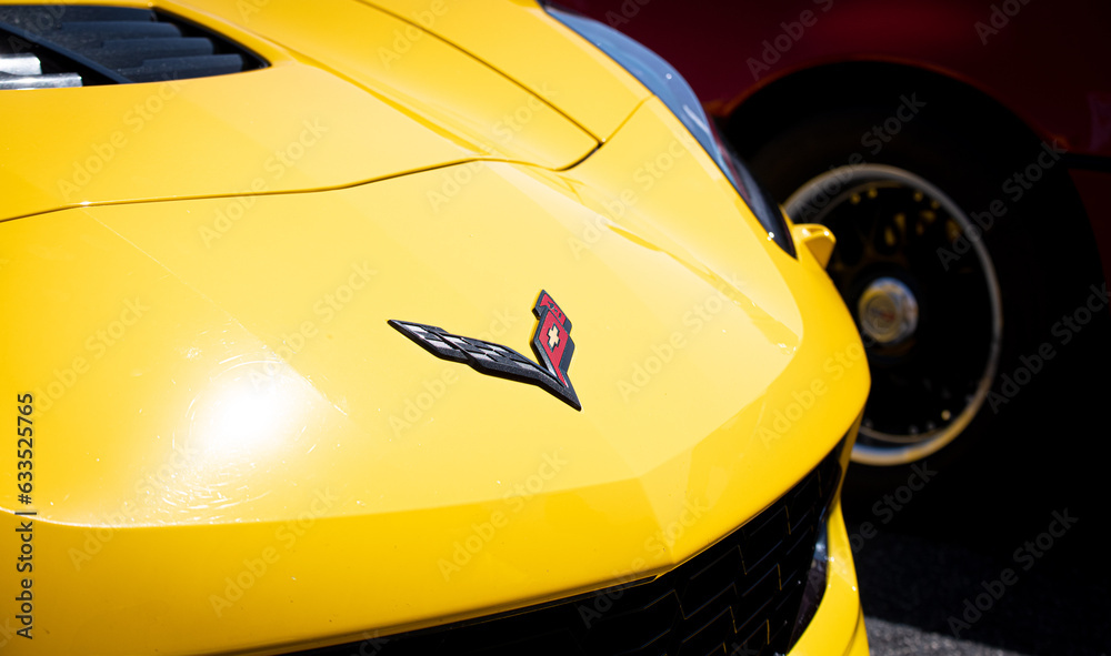 Chevrolet Corvette Z06 modern american sport super car front view ...