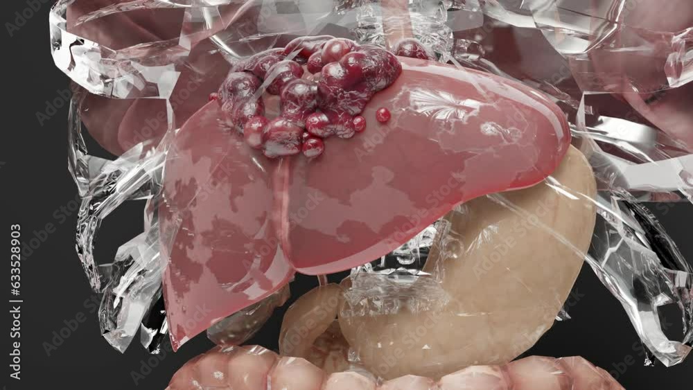 Digestive Organ Liver Cancer, Hepatitis cirrhosis malignant tumor ...