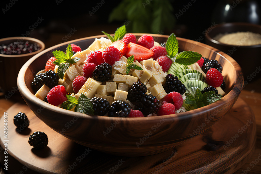 Health Benefits of Healthy Food Fruits, Vegetables, Salad, Whole Grains ...