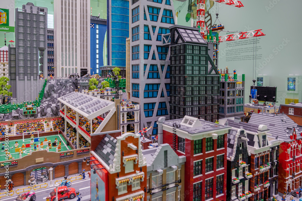 Interior view at lego city and architecture theme collection, inside ...