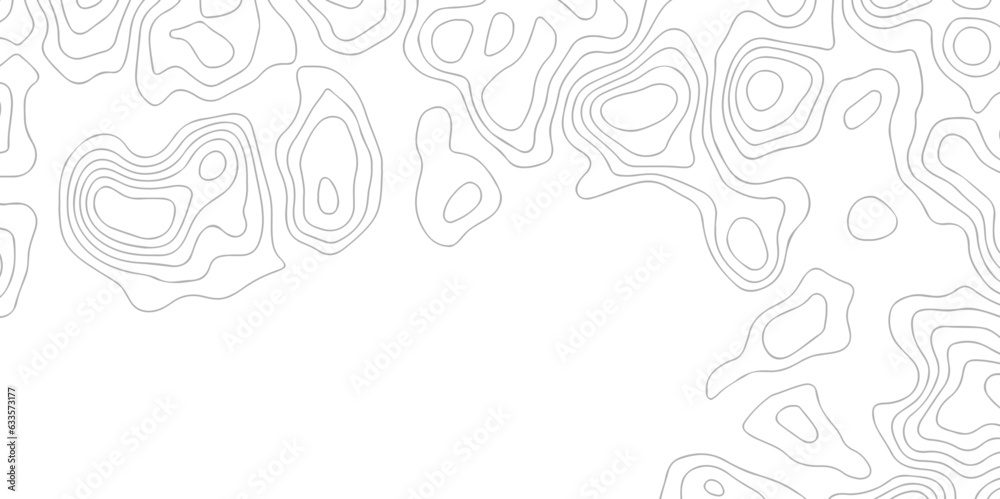 Abstract pattern with lines topographic map background. Topography and ...