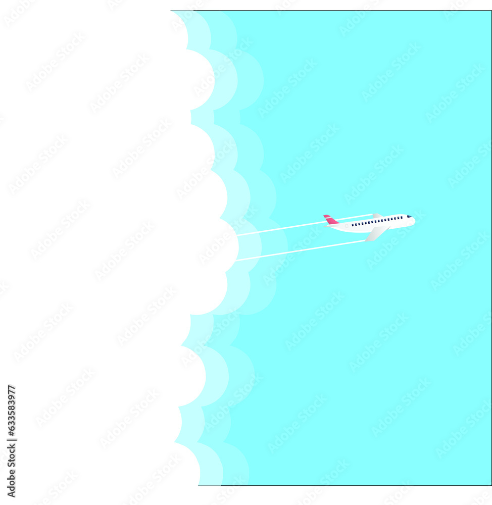 Digital png illustration of flying airplane on transparent background ...