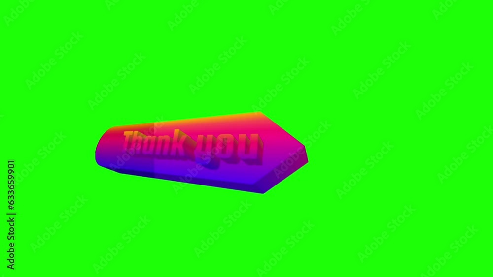 Thank you 3d text animated. Motion graphics - thank you animation on ...