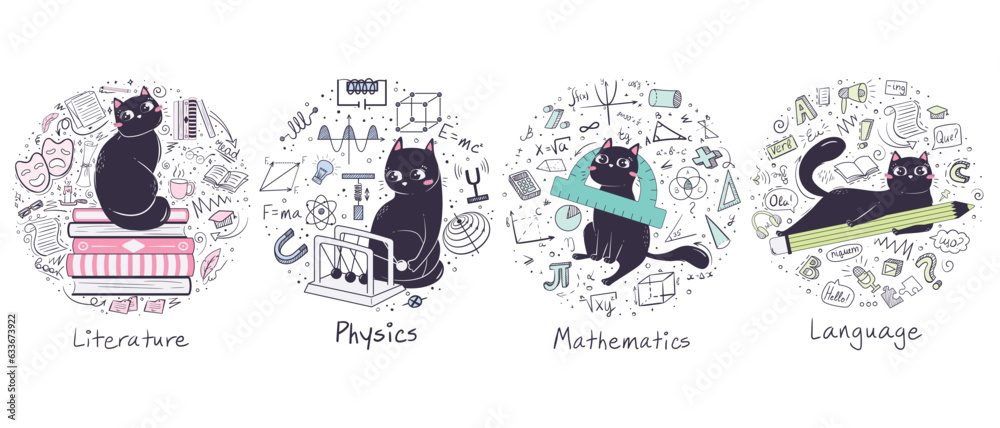 History of arts, biology, chemistry, geography, literature, physics ...