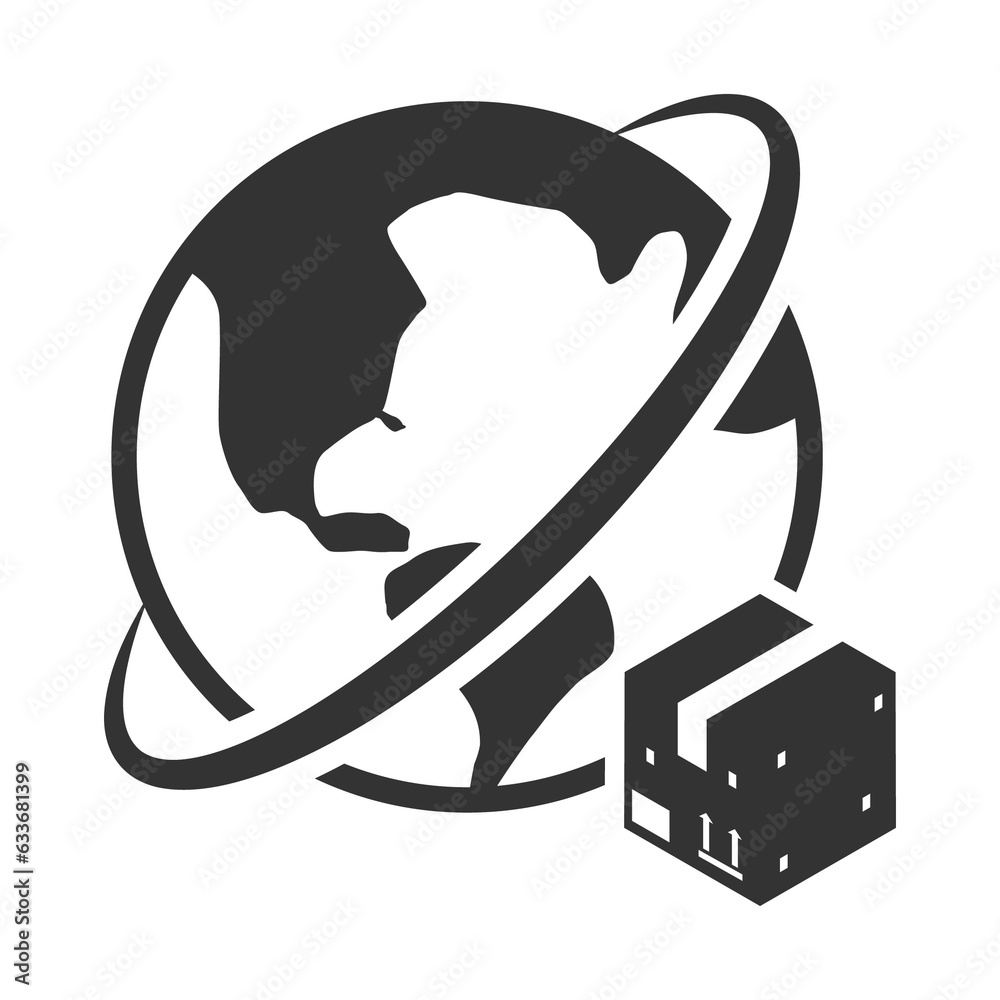 Vector illustration of export and import icon in dark color and ...