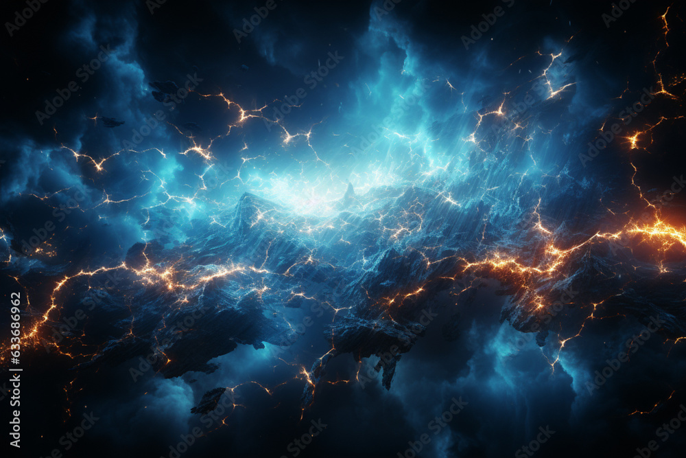 Photo & Art Print Electrical phenomenon sudden, visible electric ...