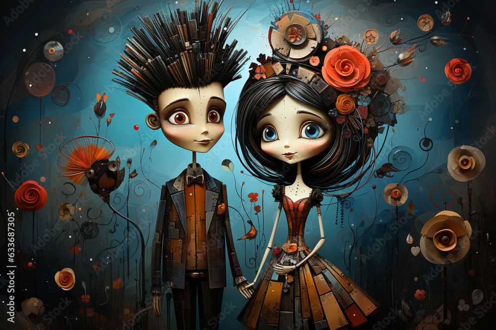 Unveil the beauty of love through a unique and artistic portrayal of a ...