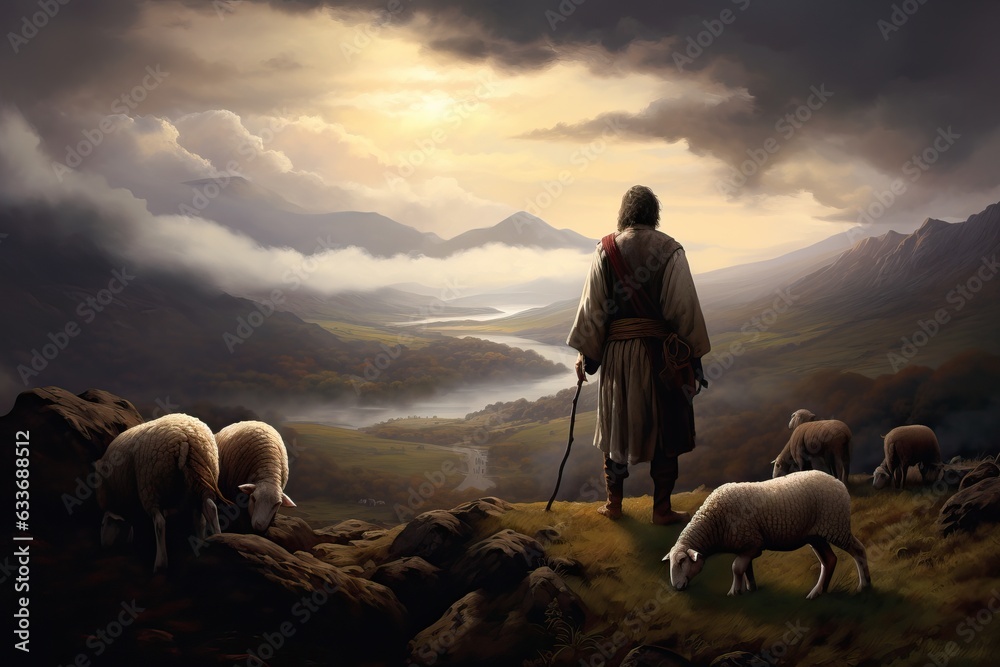 Parable Visualized: Shepherd in Landscape Mirrors Jesus' Lost Sheep ... Parable Visualized: Shepherd in Landscape Mirrors Jesus' Lost Sheep ...