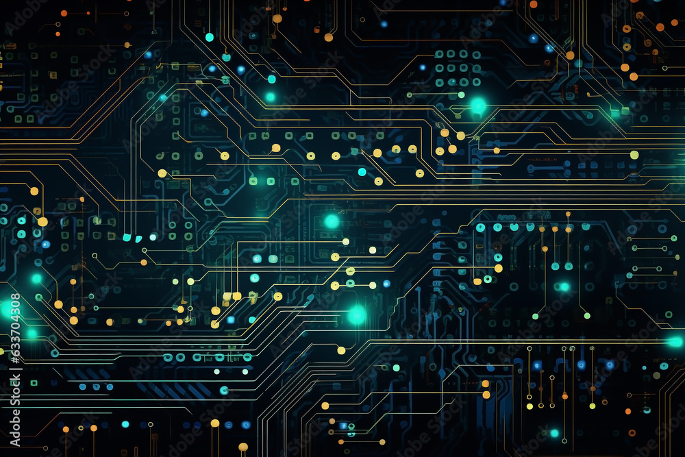 Computer na circuit board abstract technology background material is a ...