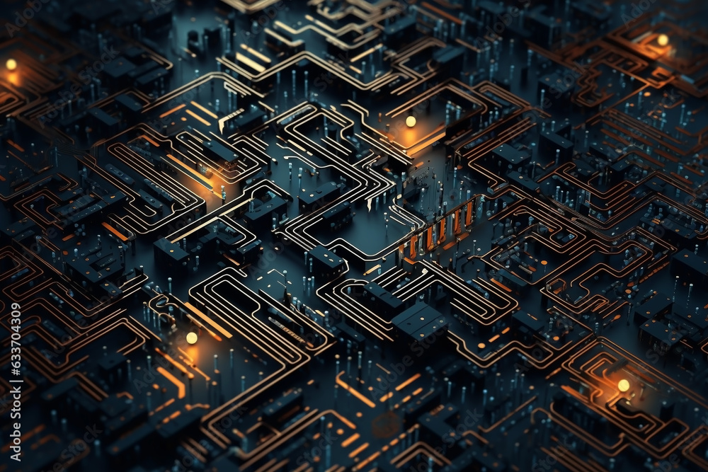 Computer na circuit board abstract technology background material is a ...