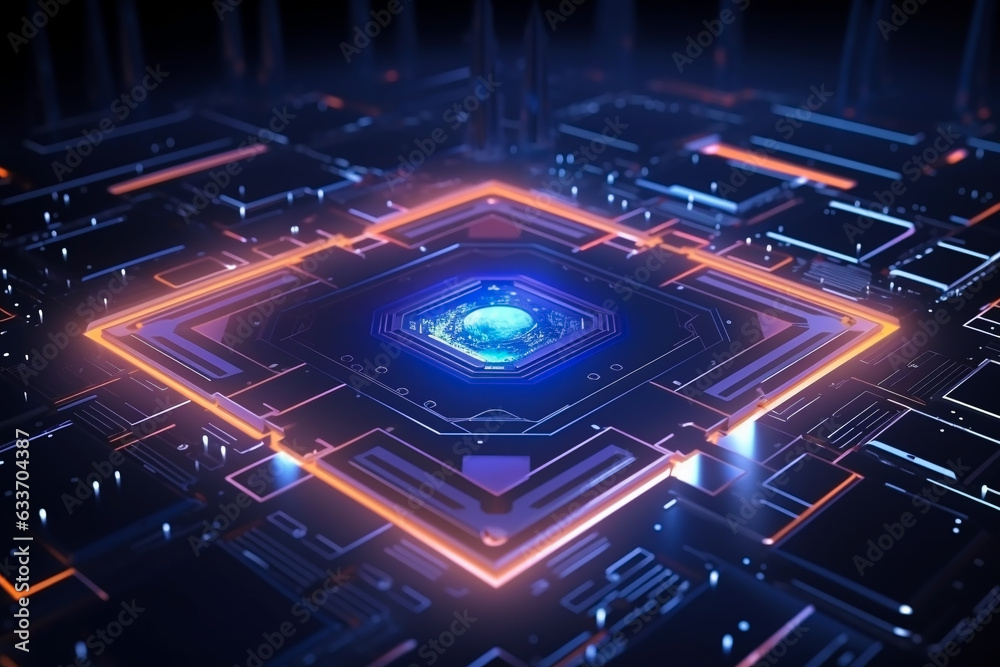 Computer na circuit board abstract technology background material is a ...