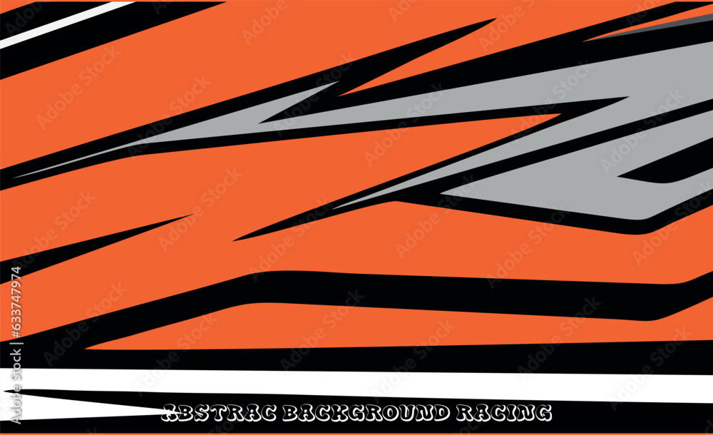 Abstract graphic line racing background kit vector design for vehicle ...