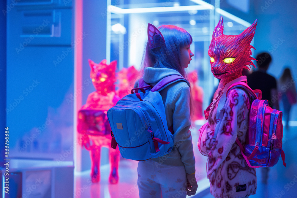 Creepy cyberpunk kids from the future go to school under eccentric ...