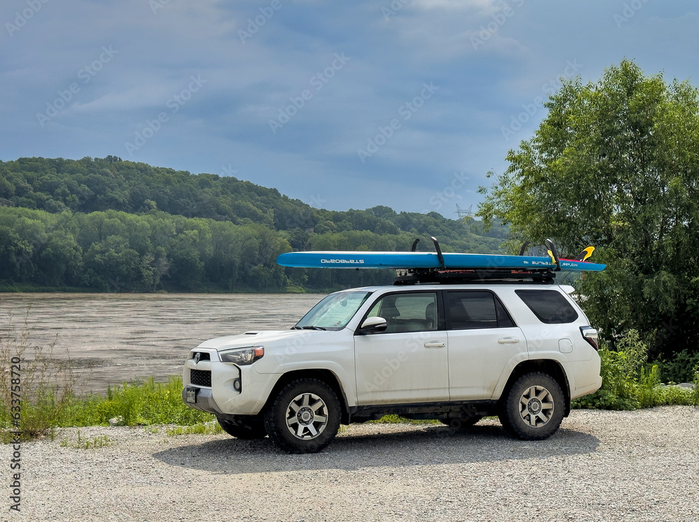 Rocheport, MO, USA - August 4, 2023: Toyota 4Runner SUV with a ...