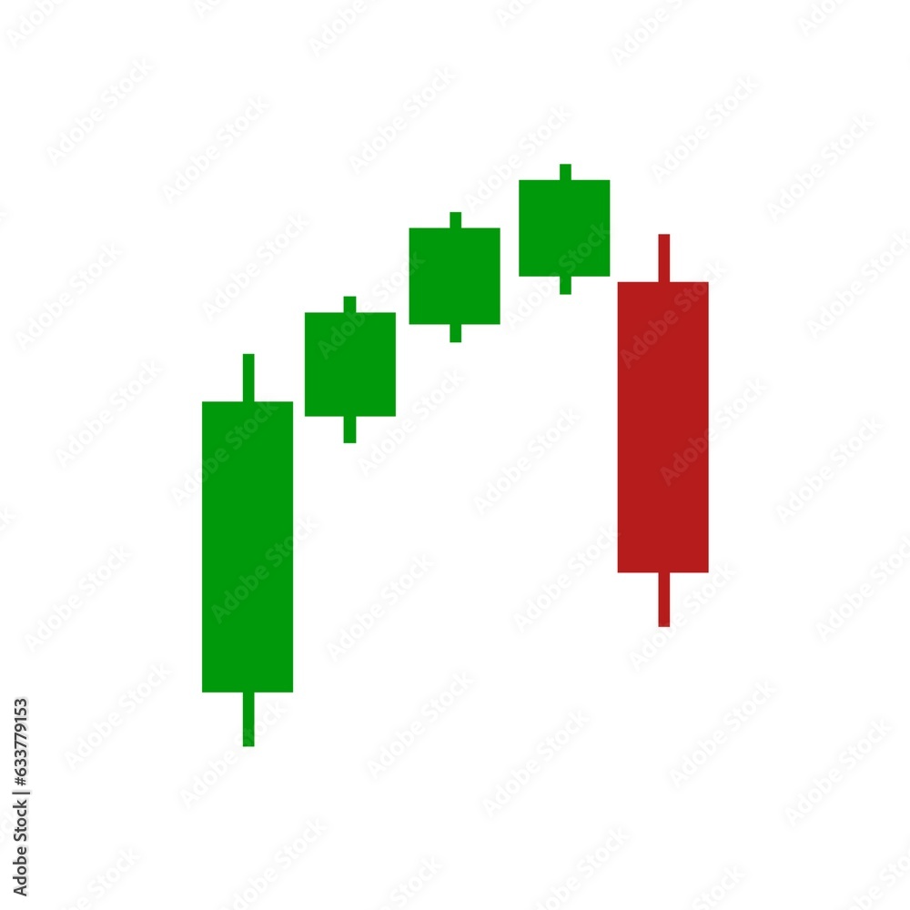 Financial graph with up trend line candlestick chart in stock market ...