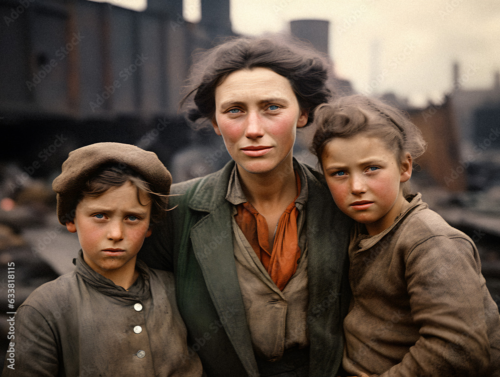 Resilience Amidst Desolation - a destitute family during the 1930s ...