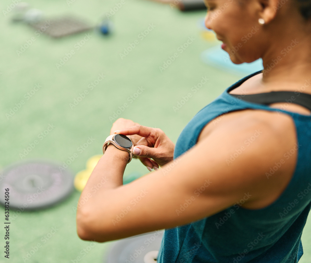 gym sport fitness exercise health healthy woman training watch smart ...