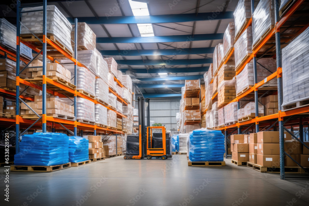 Chilled Inventory: Exploring a Colorful Cold Storage Warehouse Stock ...