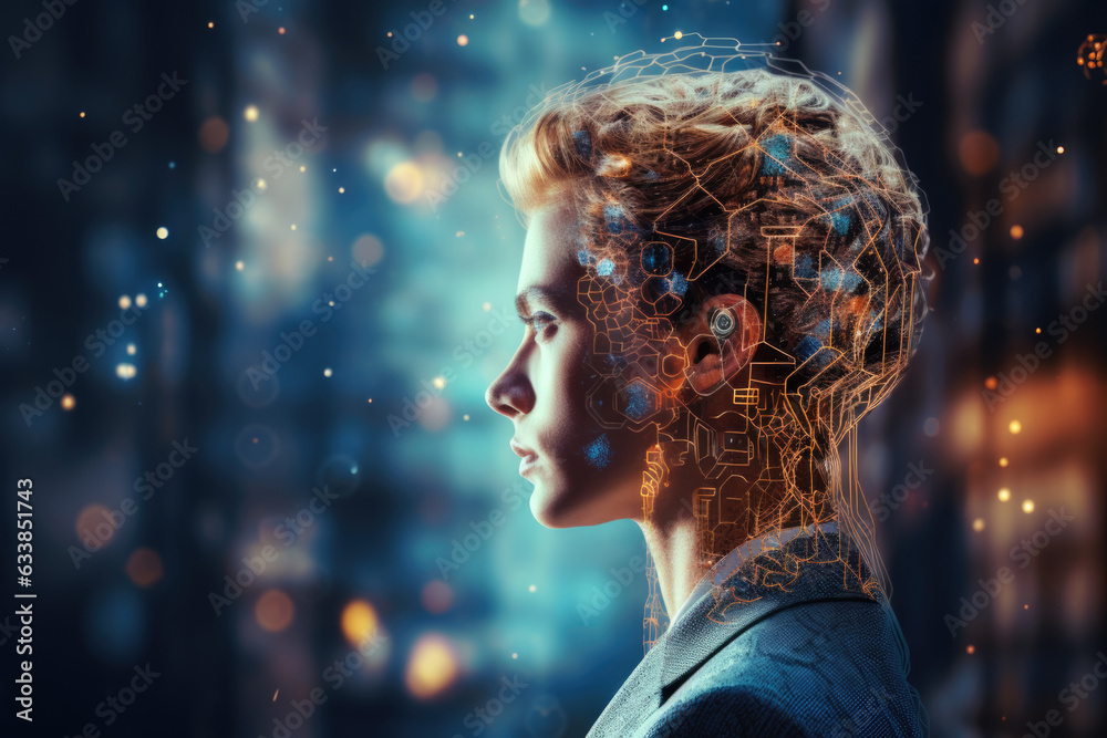 Artificial Intelligence technology, machine learning, neural networks ...