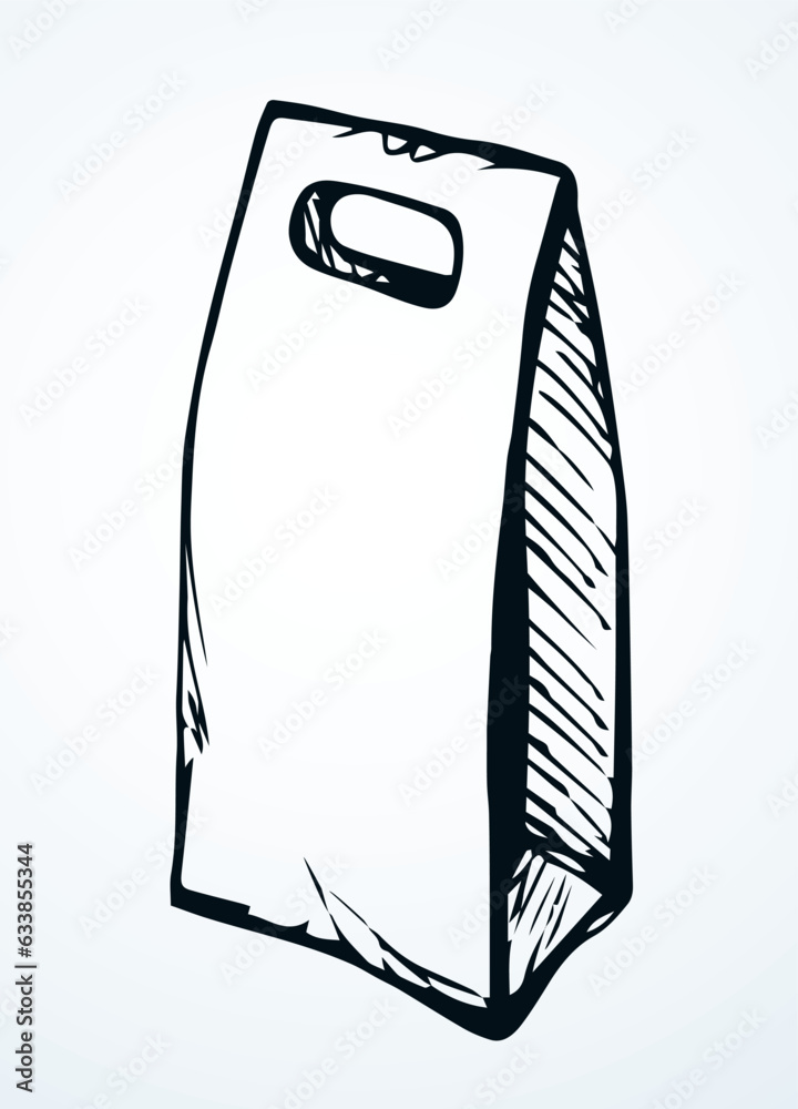 Rectangular carton packaging. Vector drawing Stock Vector | Adobe Stock