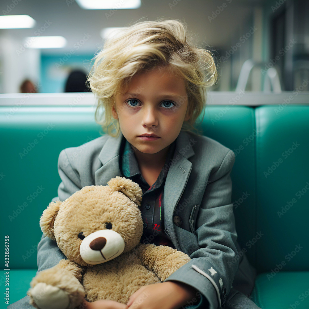 Patient Hope: A Sick Child Awaits the Doctor's Visit, Generative AI ...