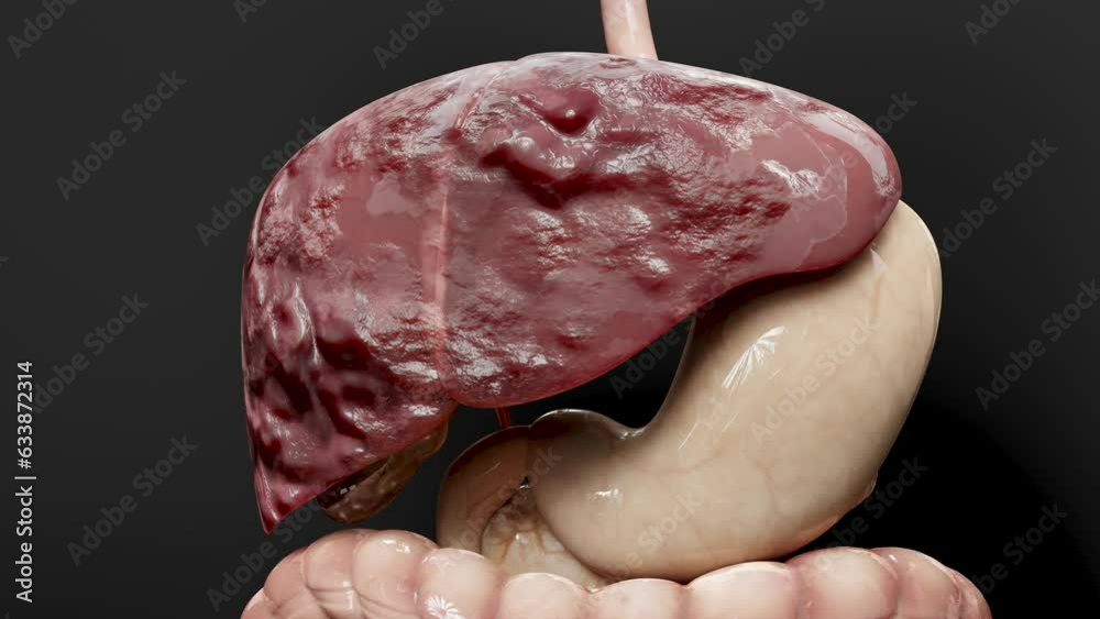 Digestive Organ Liver Cancer, Hepatitis cirrhosis malignant tumor ...