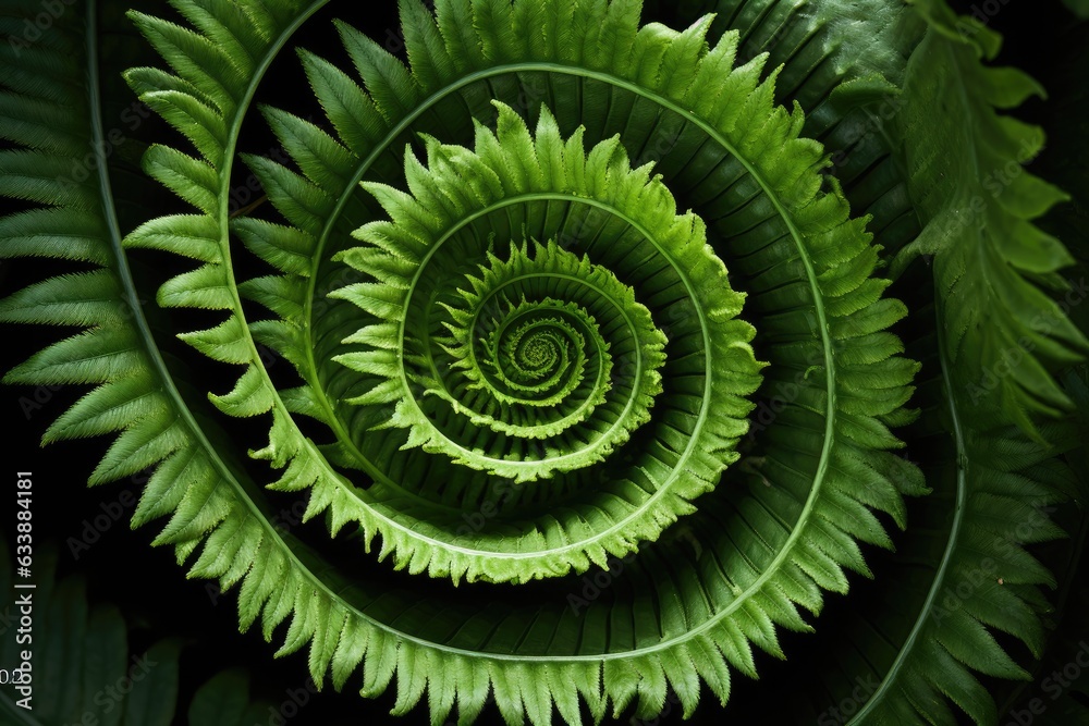 Curves of Nature: Evocative Depictions of Fern Fronds Opening, Drawing ...