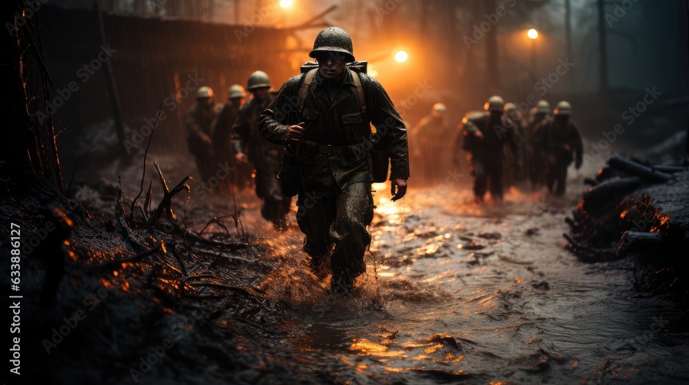 In the Heat of Battle: A Poignant Photo Featuring Soldiers in WW2 ...