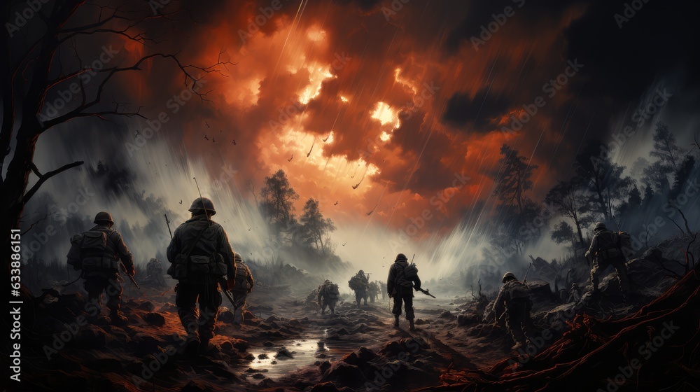 In the Heat of Battle: A Poignant Photo Featuring Soldiers in WW2 ...