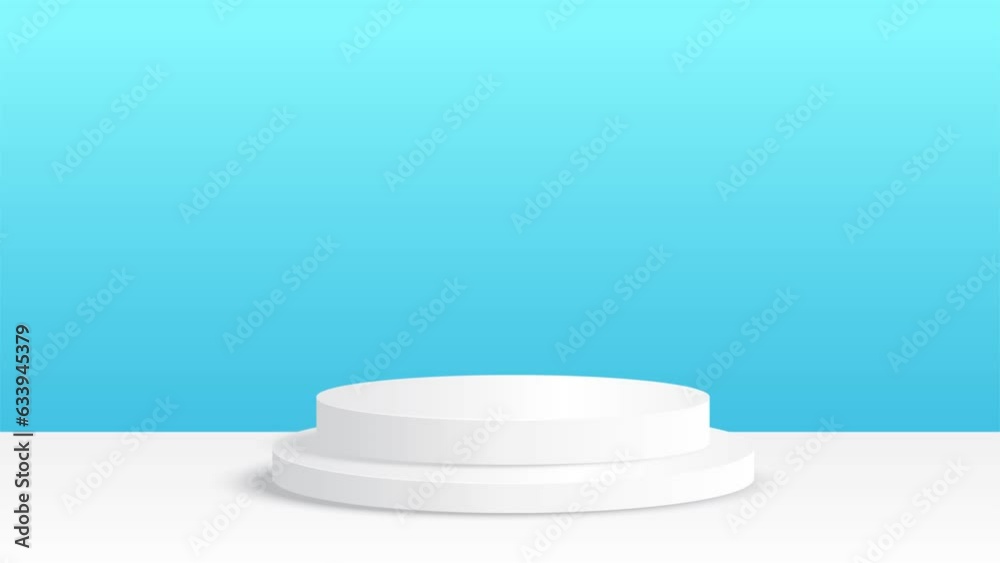 podium 3d animation for product display. minimalistic podium animation ...