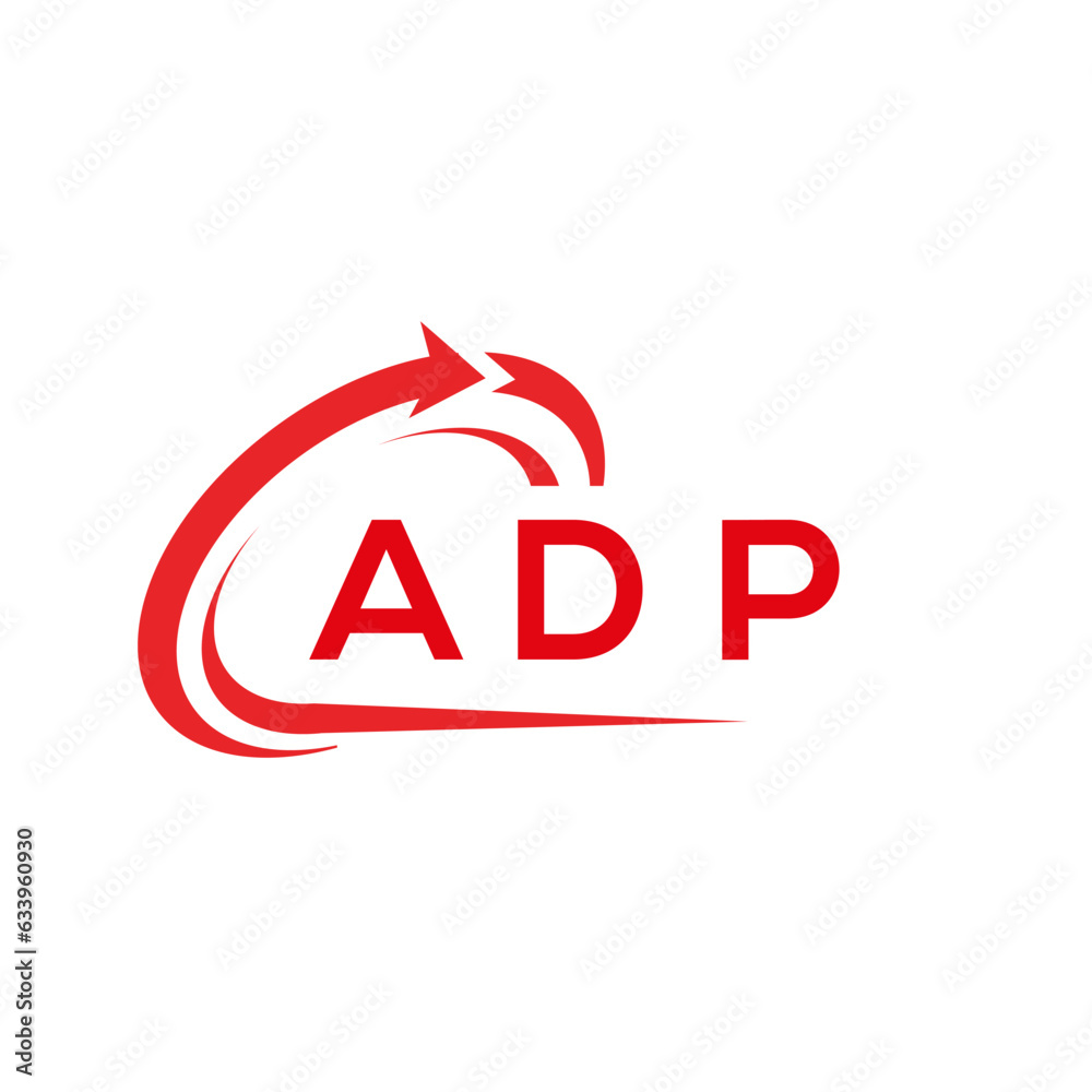 ADP letter logo design on white background. ADP creative initials ...