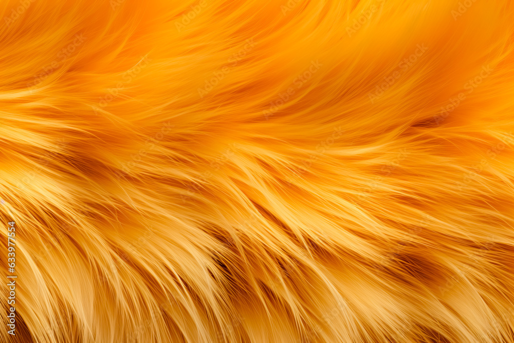 Textures red fox fur. Red fox shaggy fur texture cloth abstract, furry ...