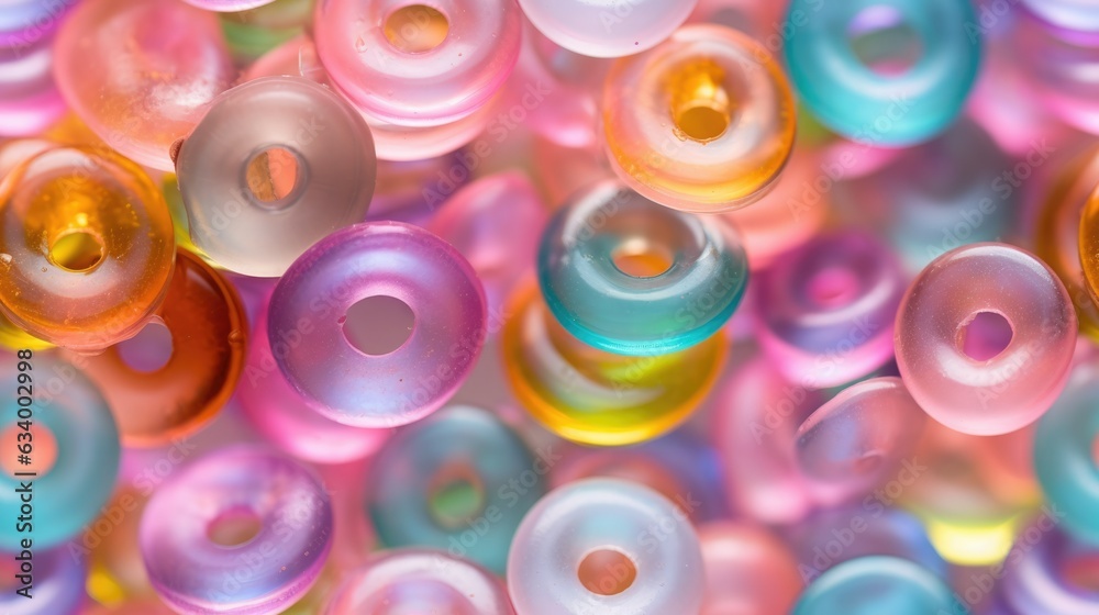 Seamless texture of yummy pastel color sugar candies, colorful round ...