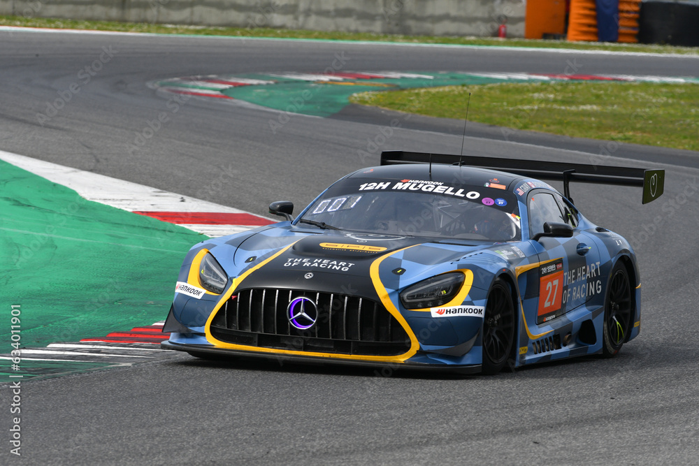 Scarperia, 23 March 2023: Mercedes-AMG GT3 of Team Heart of Racing by ...