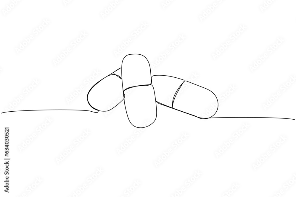 Vetor de Pill, tablet, drug, pharmacy, capsule, antibiotic, aspirin ...