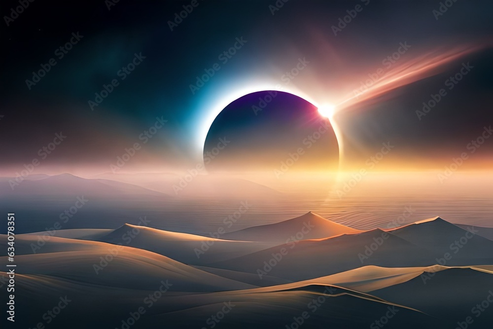 Realistic set of solar eclipse overlay effect on transparent background ...