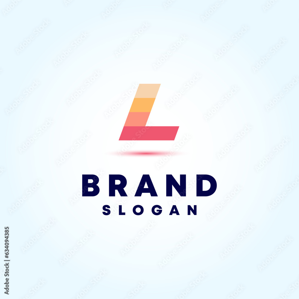 Modern Letter L logo icon design Vector template elements Stock Vector ...