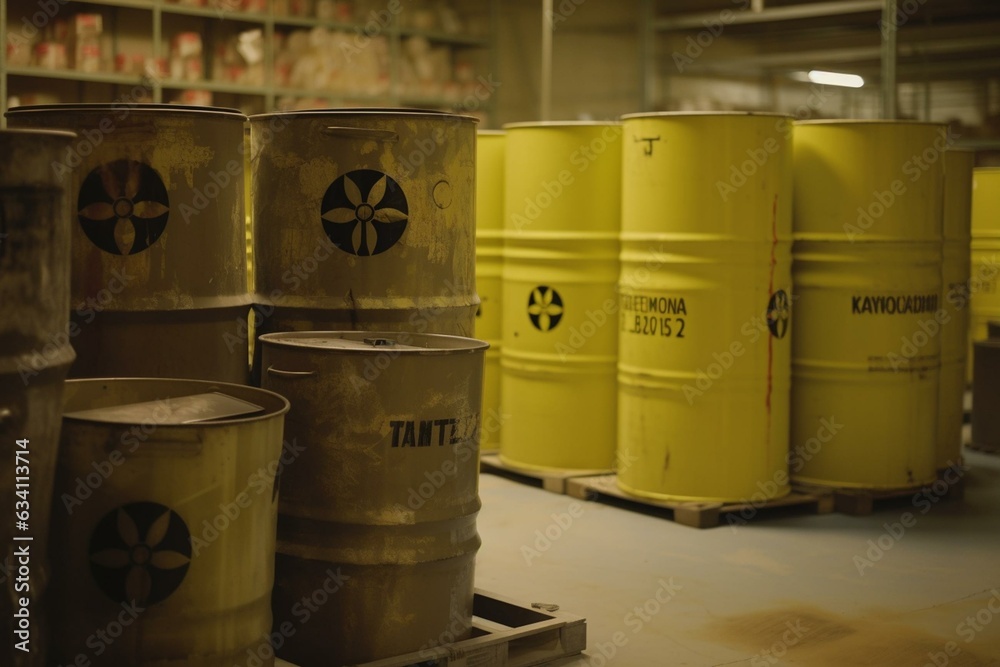 Hazardous nuclear waste created by technology for radioactive pollution ...