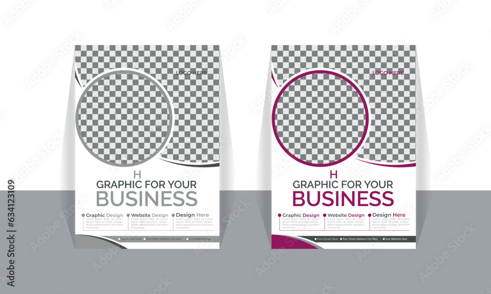 a4 flyer template, modern template, and modern design, perfect for ...