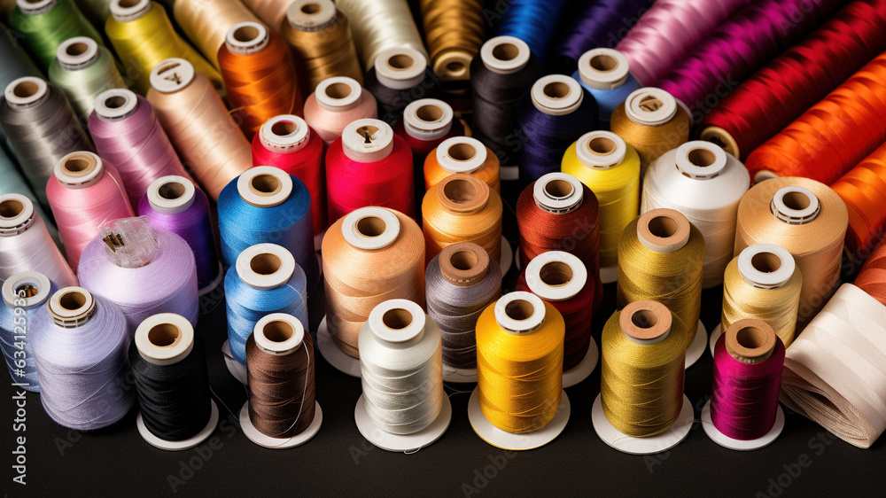 knolling, Sewing Kit: Thread, needles, scissors, and fabric swatches ...