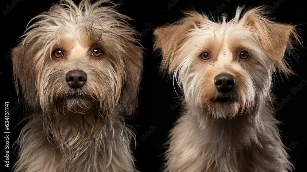 Before and After: A split-image showcasing the transformation of a ...